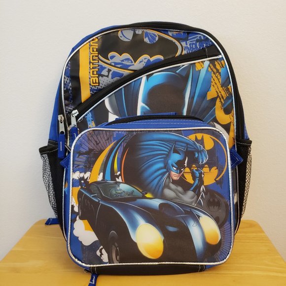 Batman | Accessories | Batman Backpack With Detachable Lunchbox | Poshmark
